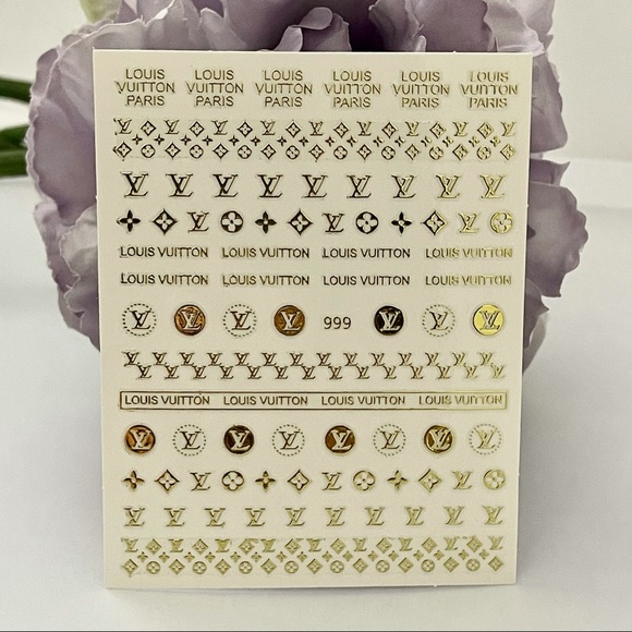 Makeup | Luxury Designer Logo Fingernail Art Stickers | Poshmark